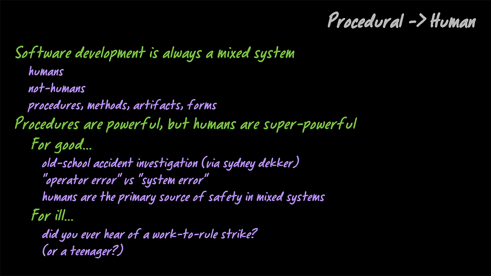 From Procedural to Human | GeePawHill.org
